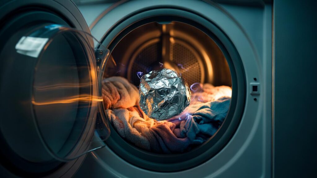 Aluminium foil ball in the dryer cuts static cling immediately — how ...