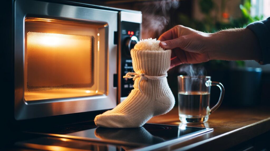 Rice-filled sock stays warm for ages — how grains retain heat for ...