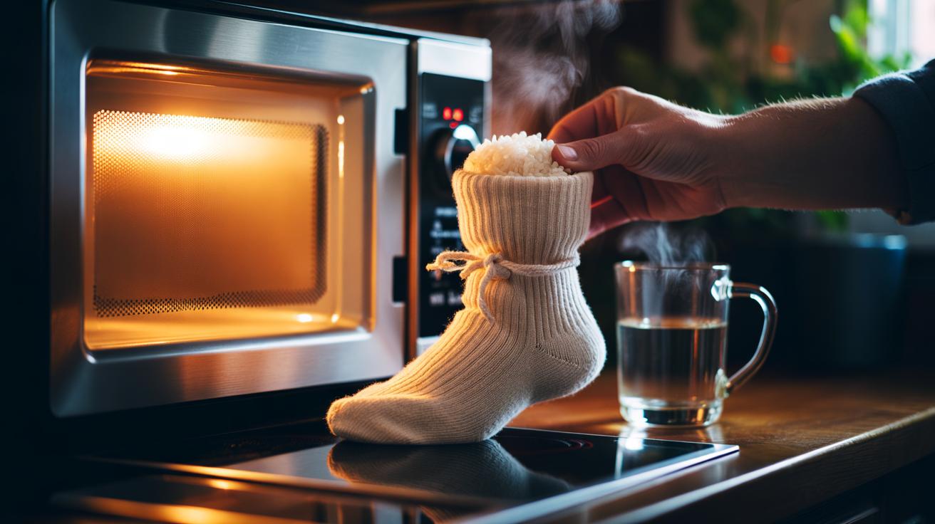Rice-filled sock stays warm for ages — how grains retain heat for ...